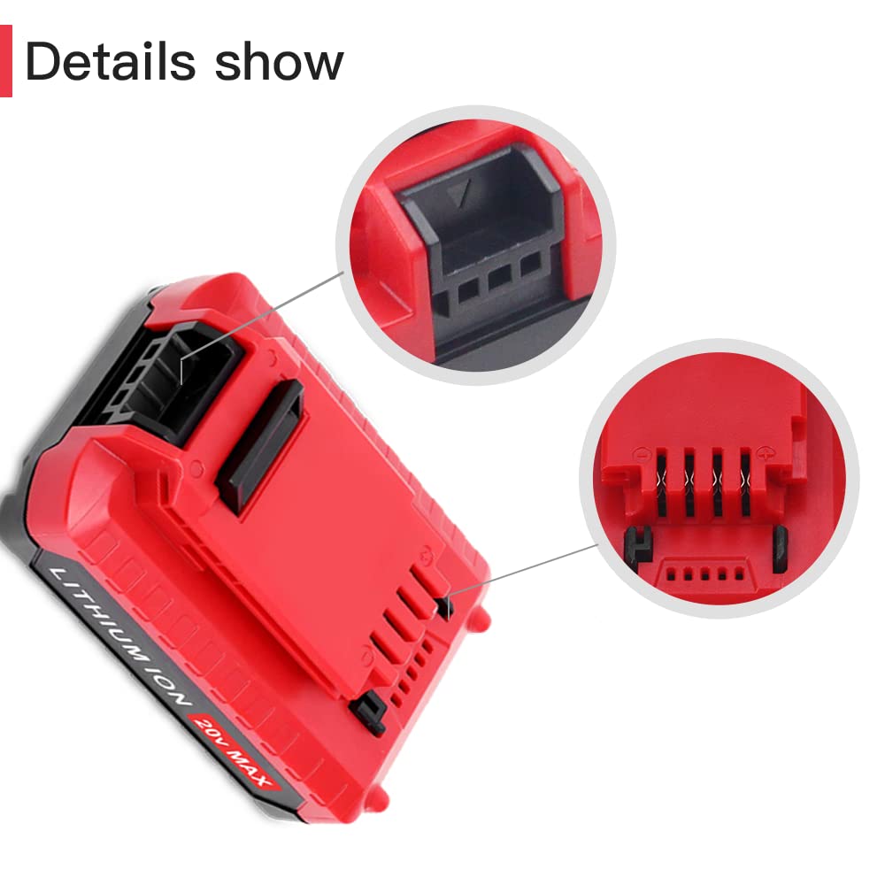 Ibanti 20V 3.0Ah Battery Replacement for Porter Cable 20V Lithium Battery PCC680L PCC681L PCC682L PCC685L PCC660B PCC790B 20V Cordless Power Tools