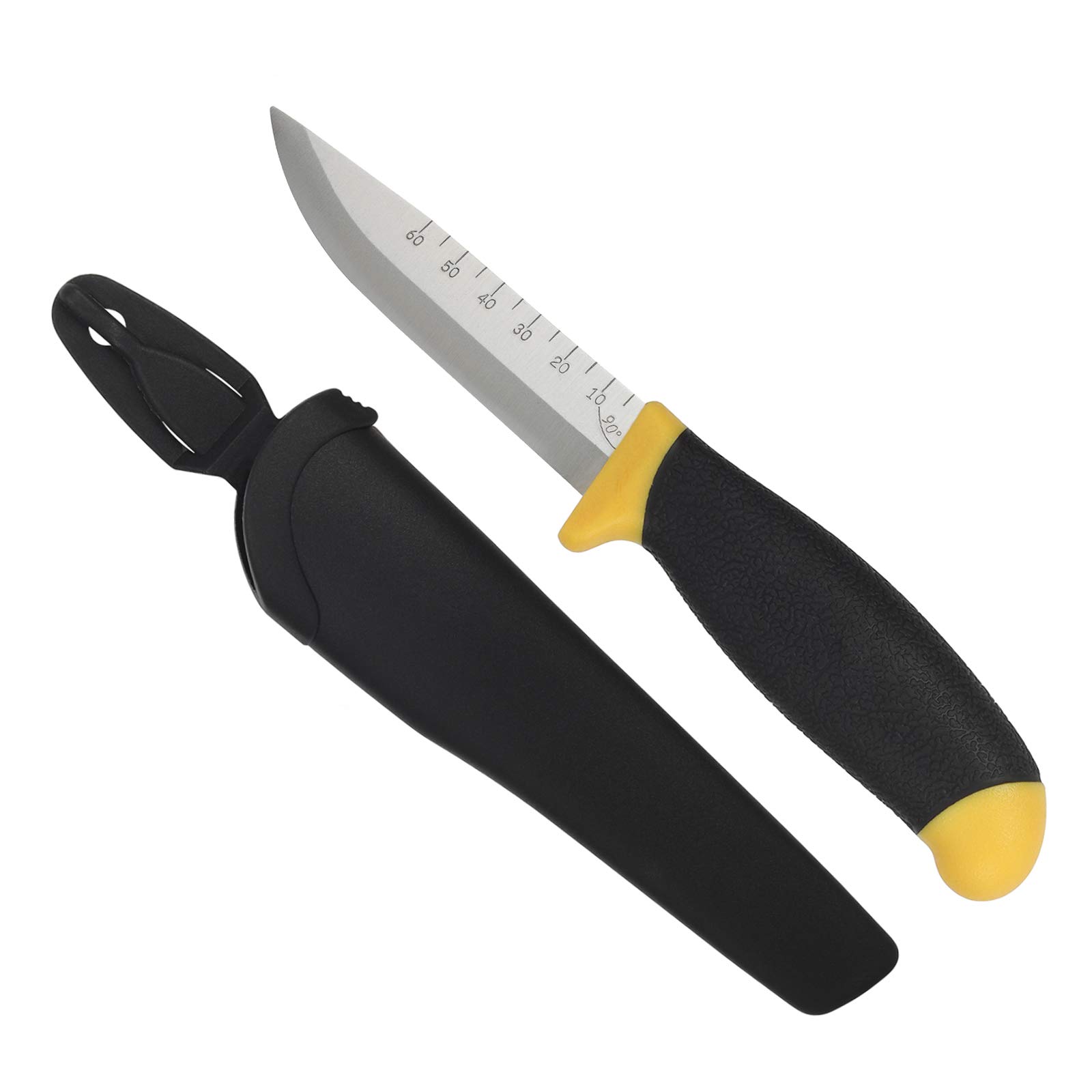Linsen-outdoor Fixed Blade Knife With Sheath Camping Knife Outdoor 4 Inch Single Edge Blade Stainless Steel Sharpe Survival Knives For Garden Grafting