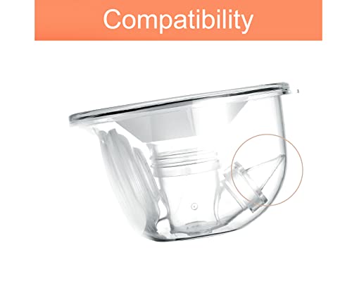 Loveishere Flange Inserts Compatible with Medela/Willow/TSRETE/Momcozy S9 S10 S12/ Willow Wearable Cups & Spectra S1 S2 (Duckbill)