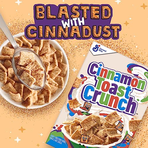 Original Cinnamon Toast Crunch Breakfast Cereal, Crispy Cinnamon Cereal, 12 OZ Cereal Box