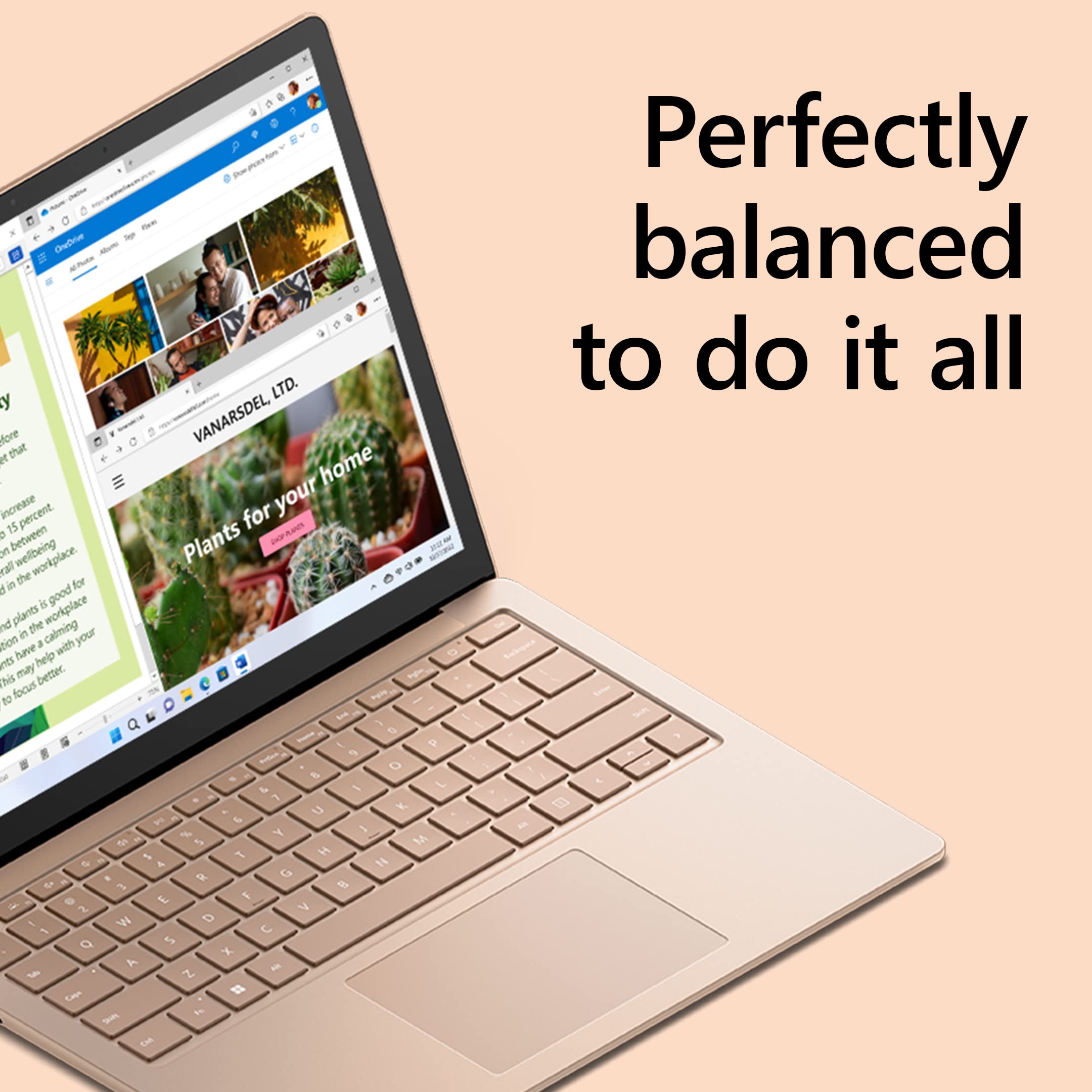 Microsoft Surface Laptop 5 (2022), 13.5" Touch Screen, Thin & Lightweight, Long Battery Life, Fast Intel i7 Processor for Multi-Tasking, 16GB RAM, 512GB Storage with Windows 11,Sandstone