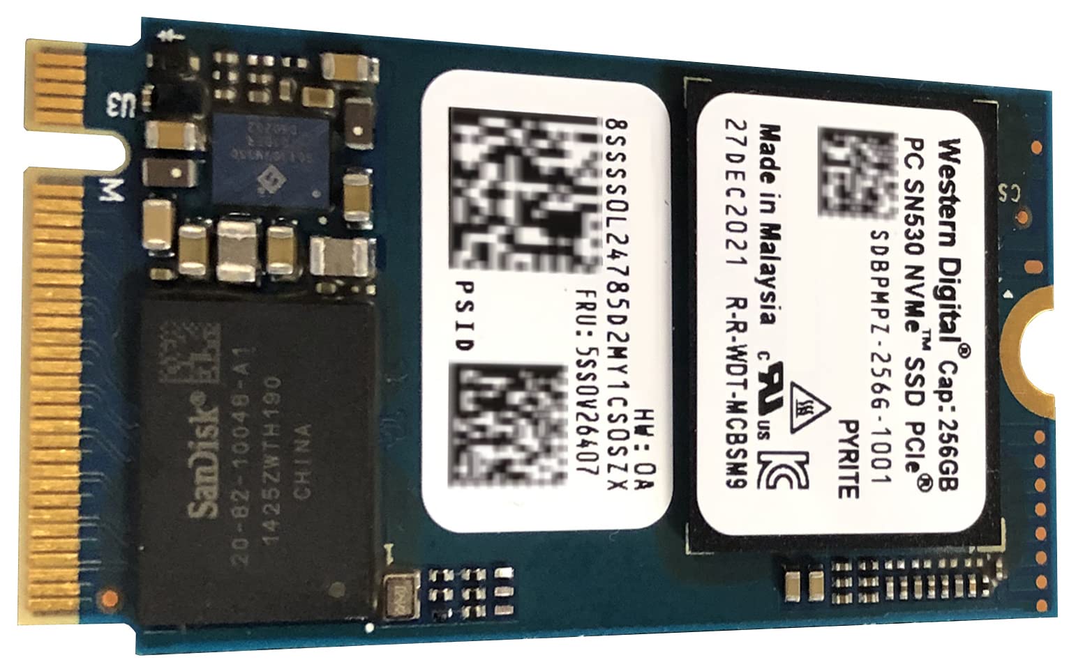 ist computers 256GB M.2 2242 42mm NVMe PCIe Gen3 x4 TLC SSD (SDBPMPZ-256G) SN530 for Thinkpad ProBook Latitude EliteBook Ideapad Pavilion - Internal Solid State Drive (OEM New) (22mm x 42mm x 2.38mm)