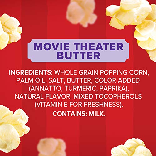 Orville Redenbacher's Movie Theater Butter Microwave Popcorn, 3.29 Ounce(Pack of 24)