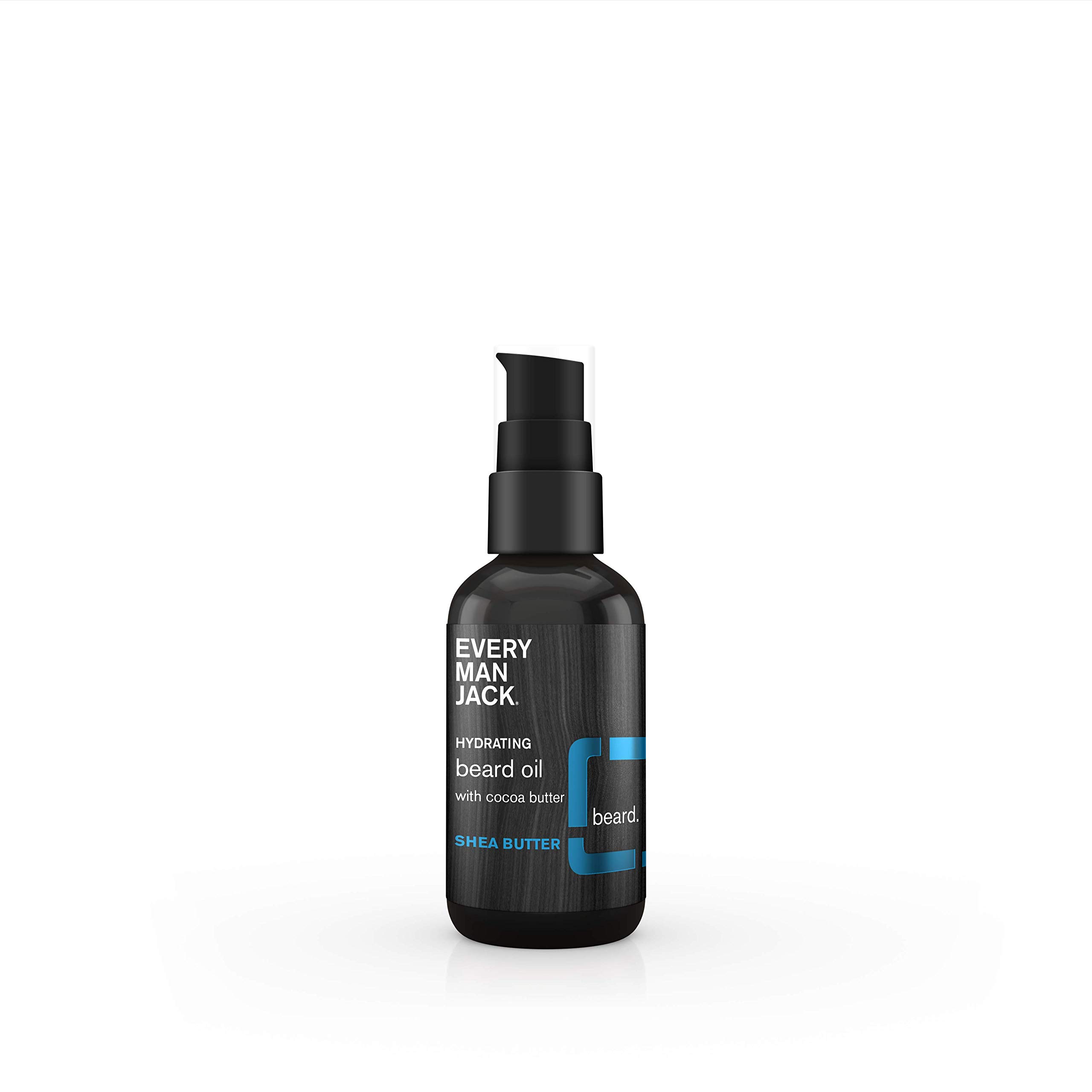 Every Man Jack Mens Shea Butter Beard Kit - Perfect for Every Guy - Includes Four Full-Sized Grooming Essentials - Beard + Face Wash, Beard Oil, Beard Balm + Beard Comb