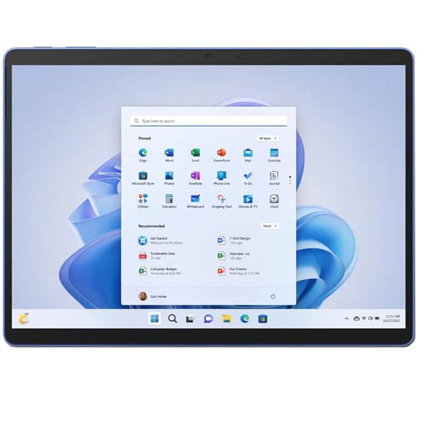 Microsoft Surface Pro 9 (2022), 13" 2-in-1 Tablet & Laptop, Thin & Lightweight, Intel 12th Gen i5 Fast Processor for Multi-Tasking, 16GB RAM, 256GB Storage with Windows 11, Sapphire