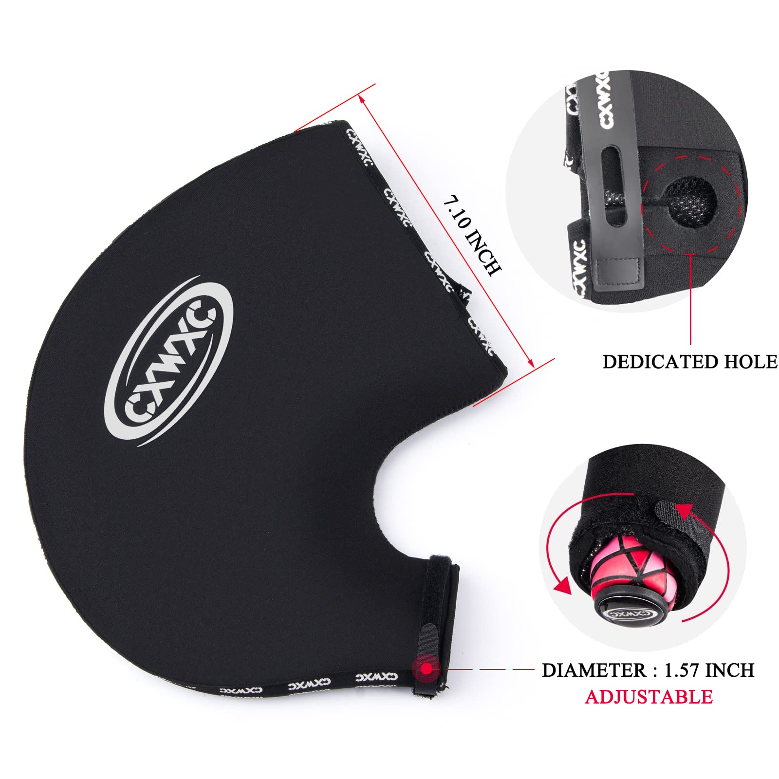 Heated Handlebar Mittens- 3 Heating Temperature Adjustable Windproof & Waterproof Fat Bike Bar Covers - Commuter Mountain Road Bicycle Bar Warmer Covers for Winter Cycling (Road Style)