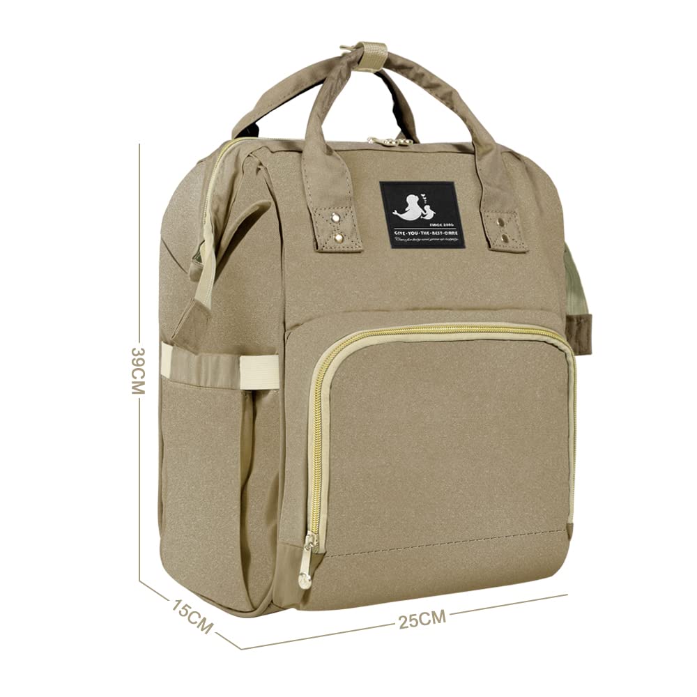 ISENSHI Diaper Bag Backpack, Multifunction Baby Bags for Girls Boys, Travel Backpack with Stroller Straps