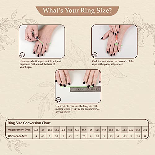 ENERGY STONE 925 Sterling Silver Radha Meditation Spinner Ring (US05) (8.5)
