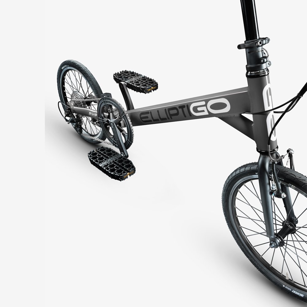 ElliptiGO SUB Outdoor Stand Up Bike and Best Hybrid Indoor Exercise Trainer, Gunmetal