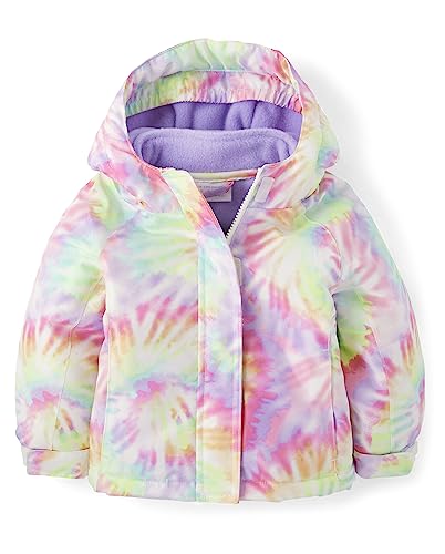 The Children's Place Baby Girls' and Toddler Heavy 3 in 1 Winter Jacket,Wind Water-Resistant Shell,Fleece Inner, French Rose, 2T