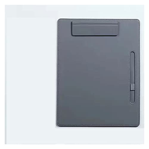 KIZQYN Report Covers A4 Business Pad Folder Board Exam Writing Board Pad Board Special Clip Book Stationery Writing Pad Cardboard Signature File folders (Color : A4-Grey)
