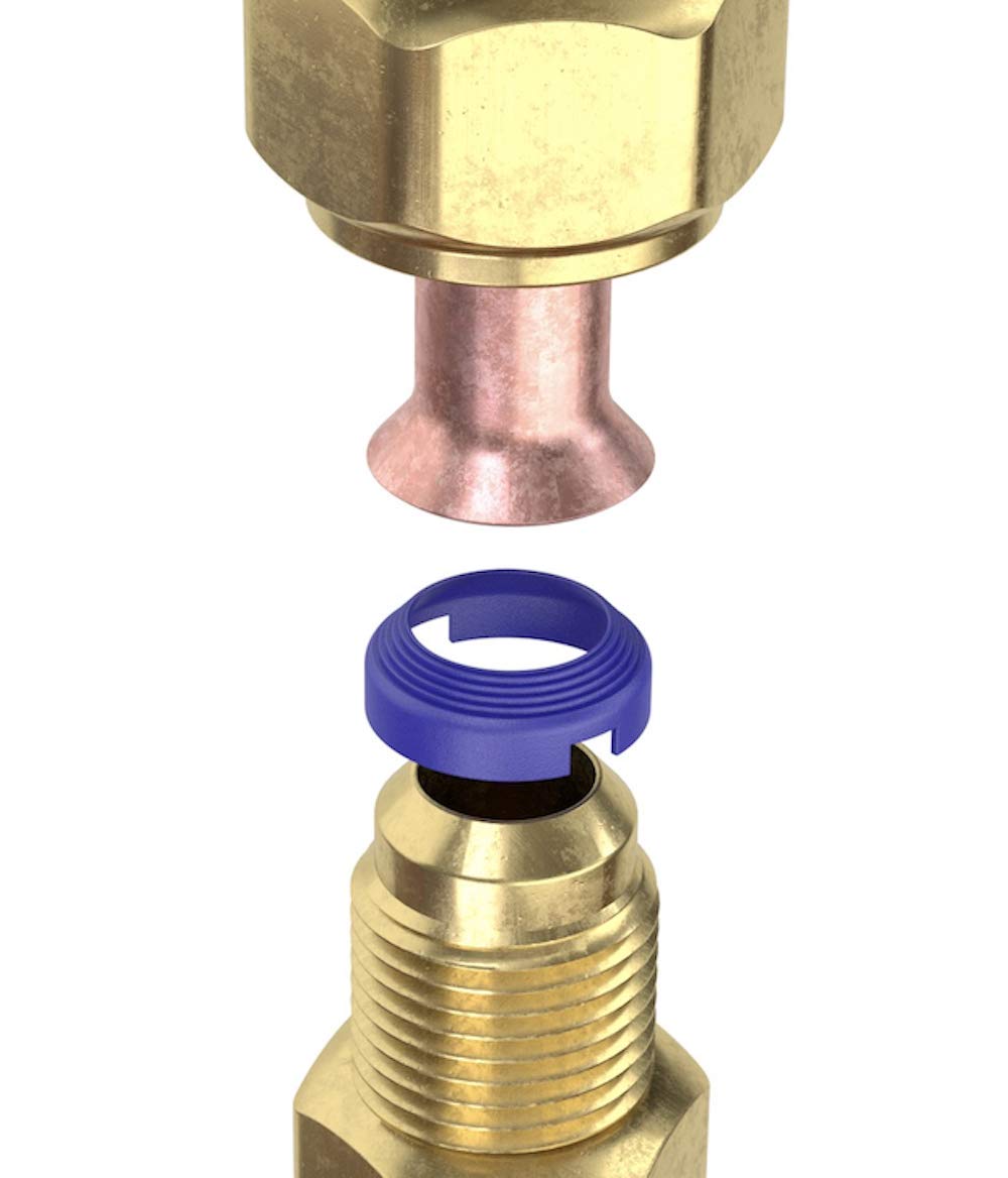 FlareSealĀ® Model MSP-0406 Leak Free SAE Flare Connections - Refrigerant Leaks Refrigeration, HVAC, Ductless, Schrader Valve or Mini Split Applications (1/4", Mini Split Pack - (2) 1/4" and (2) 3/8")