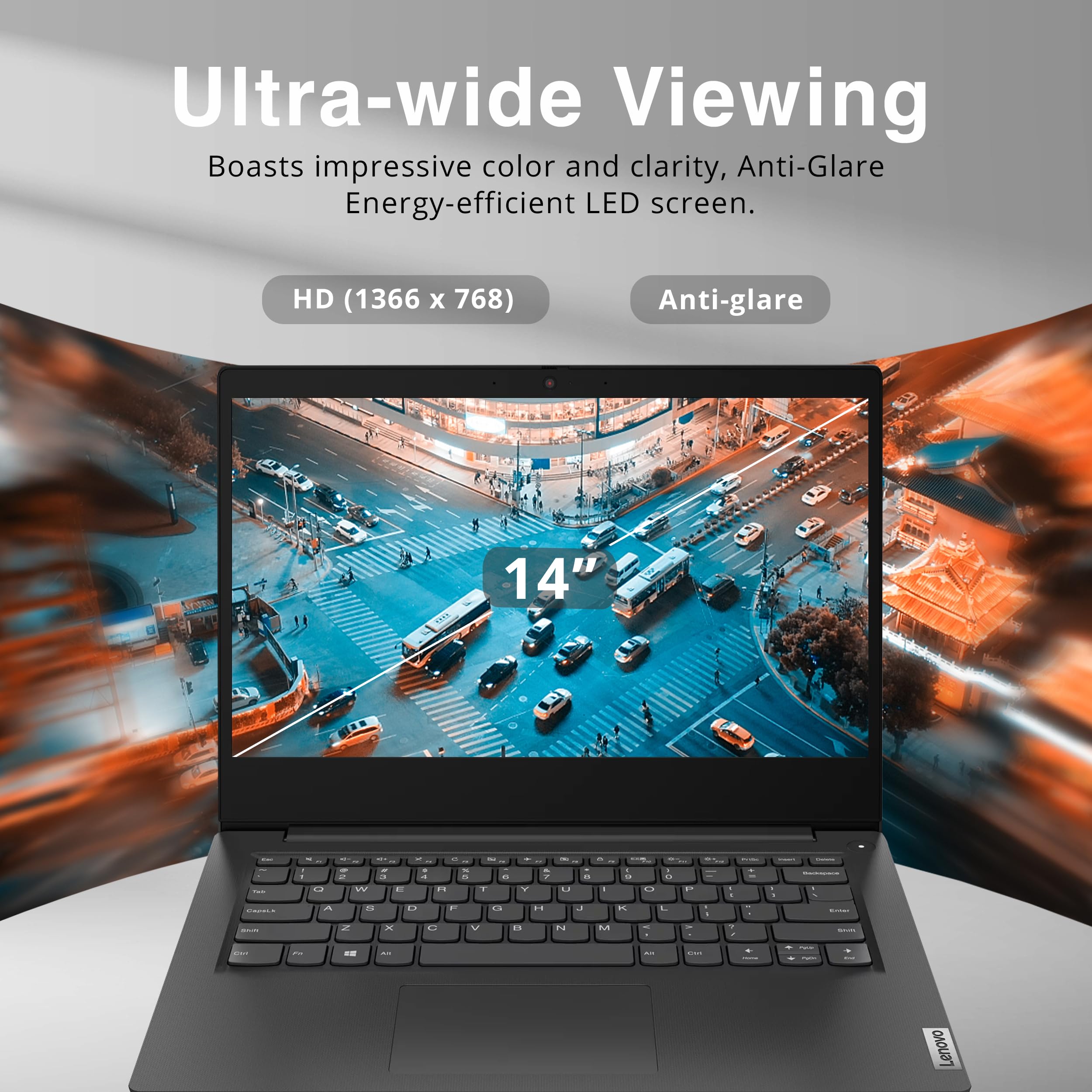 Lenovo Ideapad 3 14" HD Laptop, Intel Pentium Gold 6405U Processor, 20GB RAM, 512GB PCIe SSD, Intel UHD Graphics, Speakers, Webcam, WiFi, Bluetooth, Win 10 S, Black, 32GB Hotface USB Card