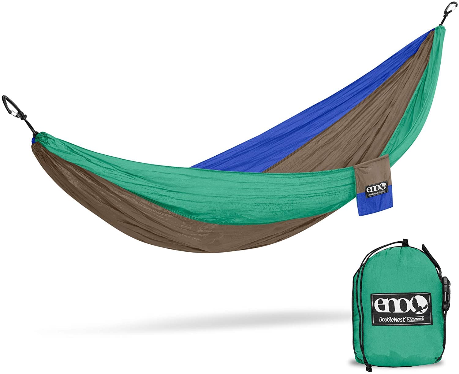 ENO, Eagles Nest Outfitters DoubleNest Lightweight Camping Hammock, 1 to 2 Person, Special Edition Colors, ATC