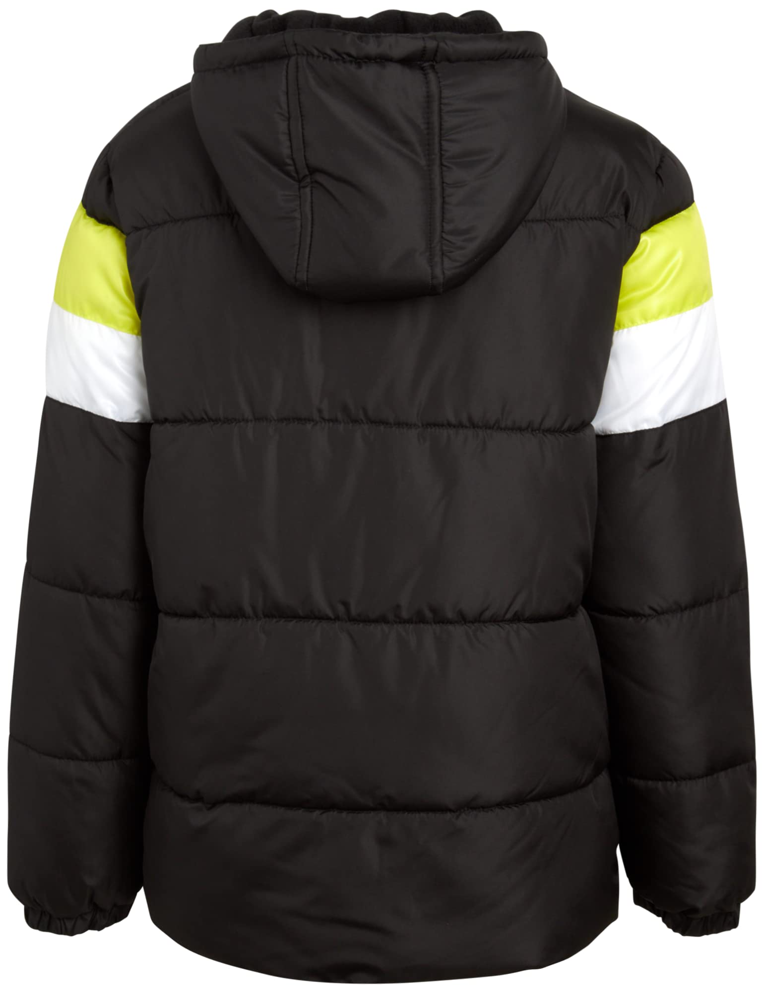iXtreme Toddler Little Boys' Winter Jacket - Water Resistant Bubble Puffer Windbreaker Jacket (Sizes: 2T-7), Size 6, Lime/White/Black