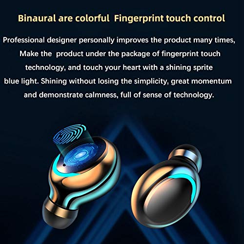 New Sport Wireless Bluetooth Earbuds for iPhone Samsung Wireless Earphone IPX 7 Waterproof, Black