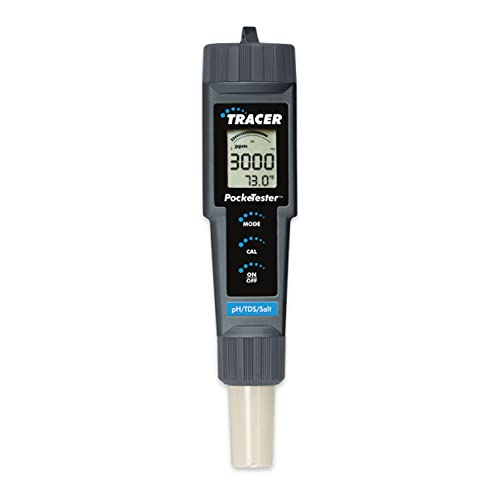 LaMotte 1766 pH/TDS/Salt/Temp Tracer PockeTester, 0 to 14pH Range, +/- 0.01pH Accuracy, +/-0.01pH Resolution