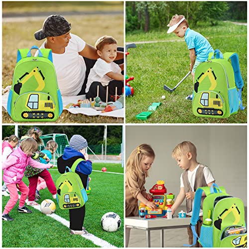 LOIDOU Toddler Backpack Boys 15 Inch Kids Preschool Kindergarten School Backpack with Lunch bag Book Bag for Daycare Nursery Travel,Fits 3 to 8 years old