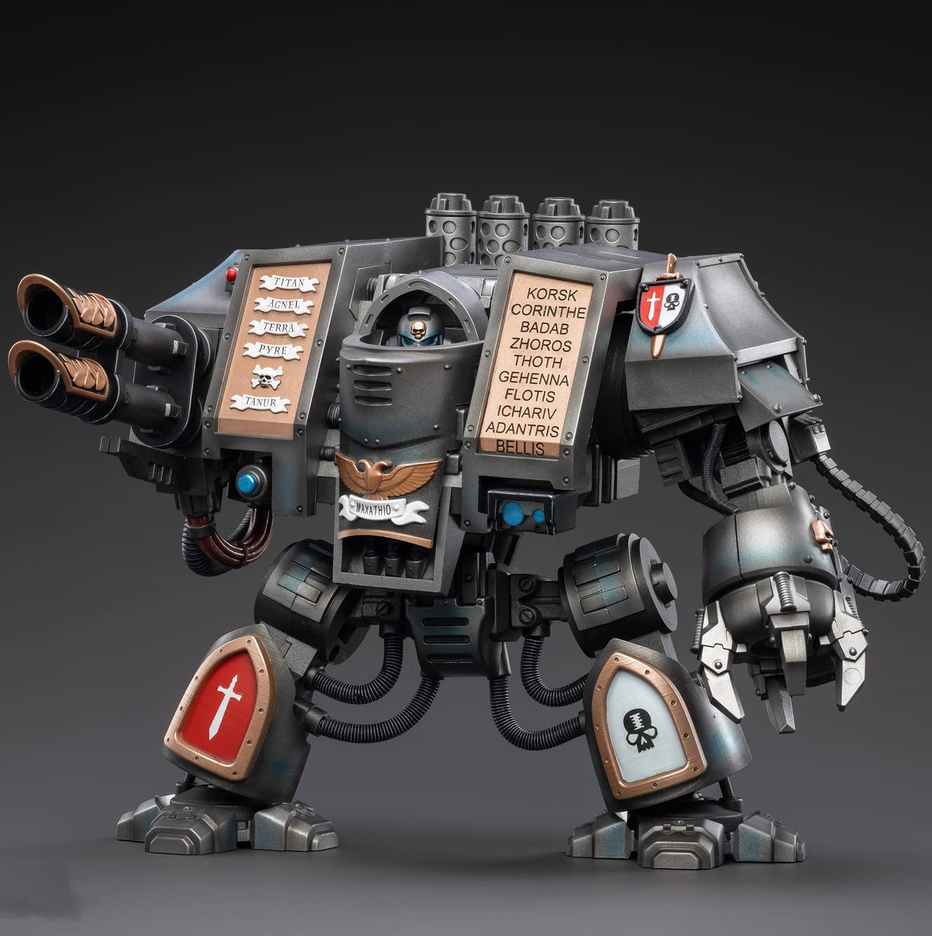 HiPlay JoyToy × Warhammer 40K Officially Licensed 1/18 Scale Science-Fiction Action Figures Full Set Series-Grey Knights Venerable Dreadnought