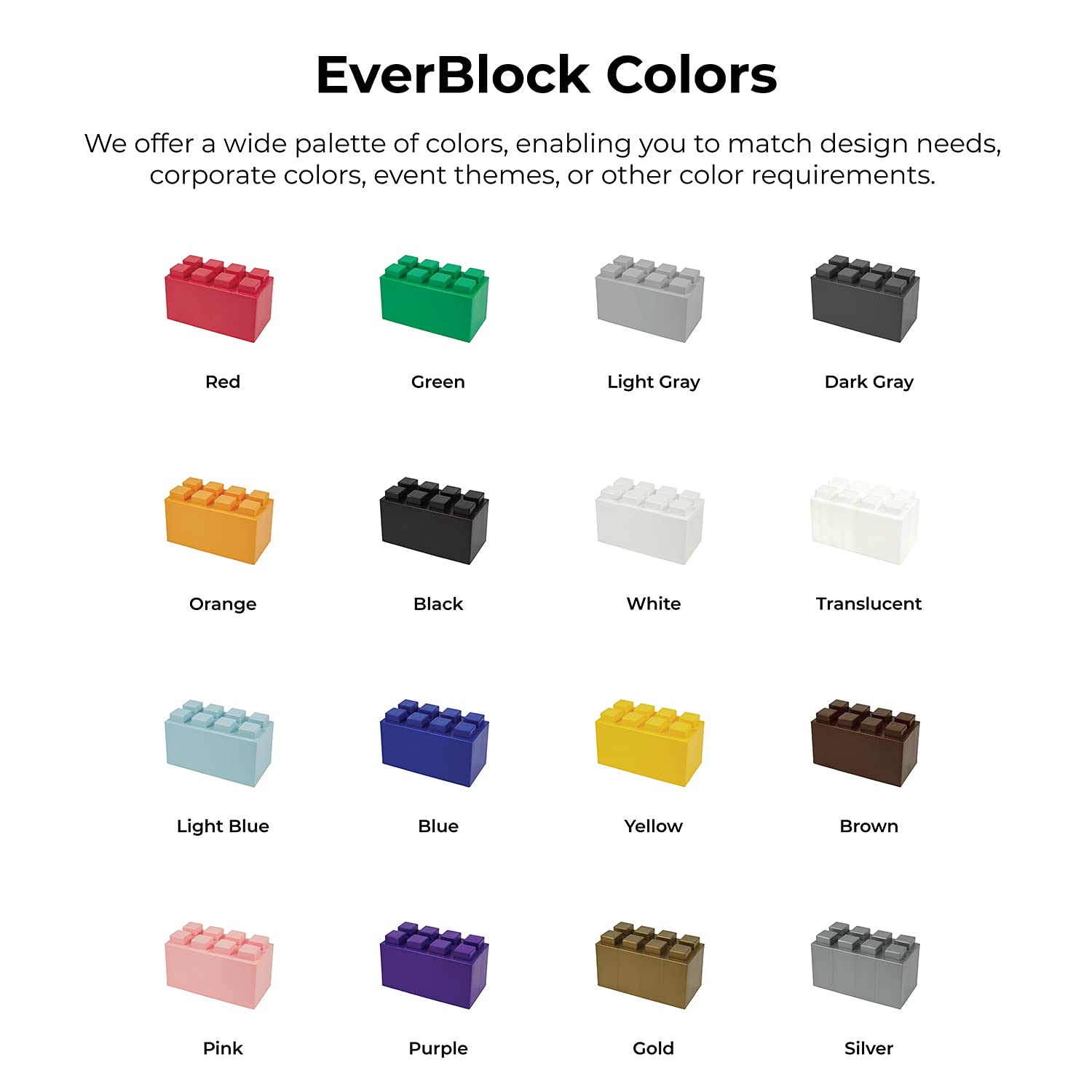 EverBlock Dog Animal Desk Kit with Stool | 48”L x 24”W x 54”H | Modular Building Blocks | Kids Work Desk | Durable Construction | Easy to Connect & Reuse | Indoor & Outdoor Use