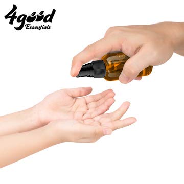 Glass Spray Bottles Amber Suitable for Cleaning Solutions or Essential Oils Heavy Duty