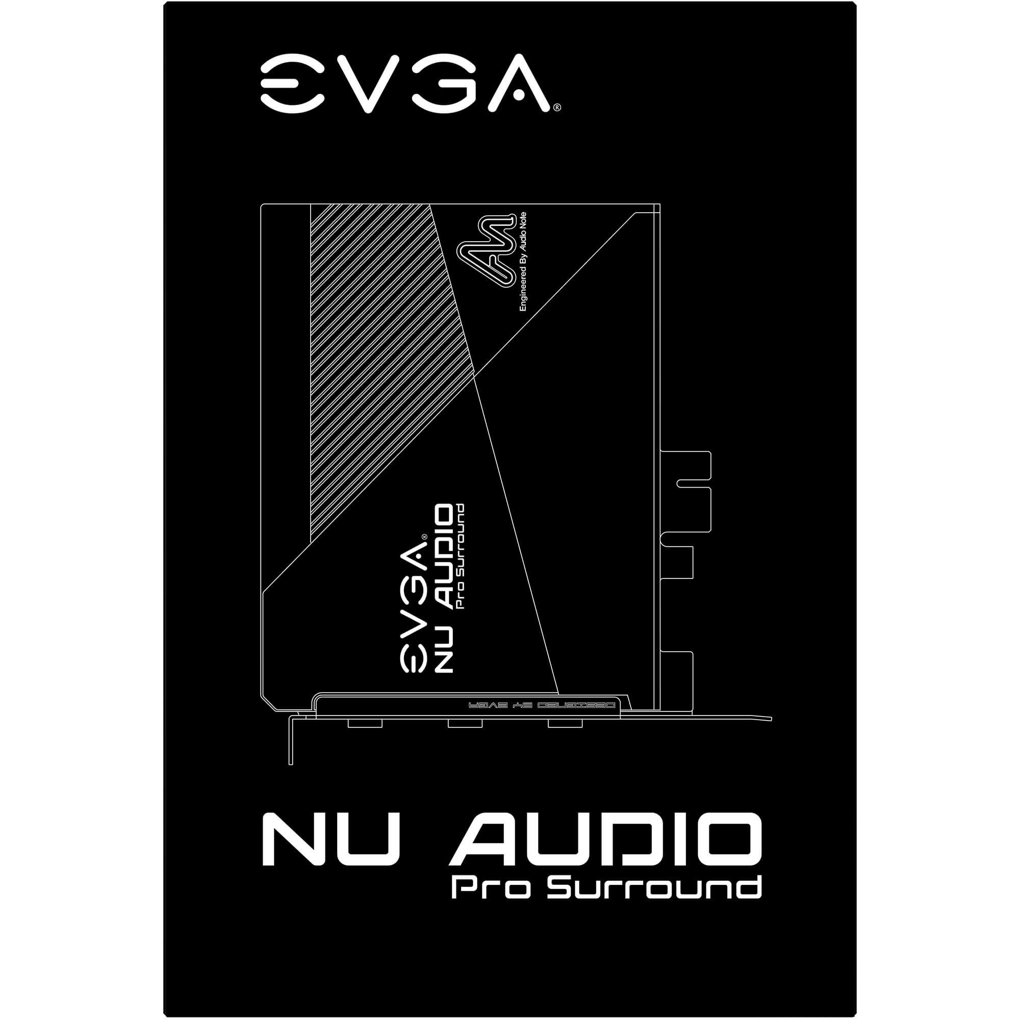 EVGA NU Audio Pro Surround (Add-On for NU Audio Pro, 7.1 Surround, Lifelike Audio, PCIe, Backplate, Designed with Audio Note, Requires NU Audio Pro), 712-P1-AN10-KR