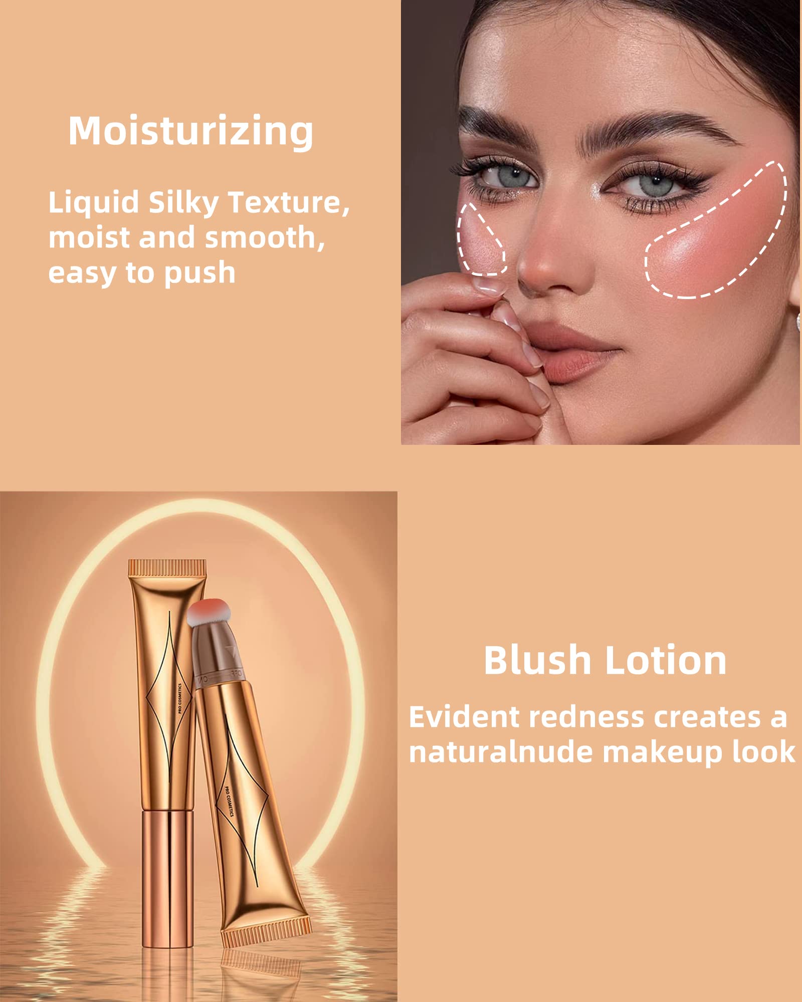 Liquid Bronzer Contour Beauty Wand, Face Concealer Pen with Soft Cushion Applicator, Smooth Cream Matte Finish Liquid Contour Stick, Blendable Long Lasting Waterproof Body Face Contouring Makeup-01
