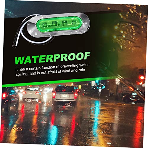OSALADI Lights 4pcs Boat Lights Indicator Light Truck LED Lamp LED Truck Tail Lights Truck Indicator Light s Green Universal LED Abs Lights Truck Light