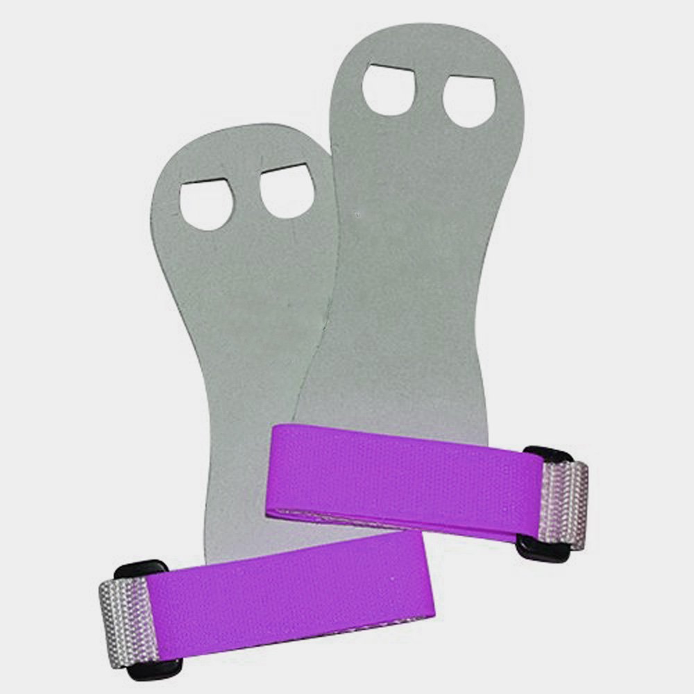 Epic MMA Gear Beginner Soft Hook and Loop Gymnastics Grips (Purple Strap, Medium)