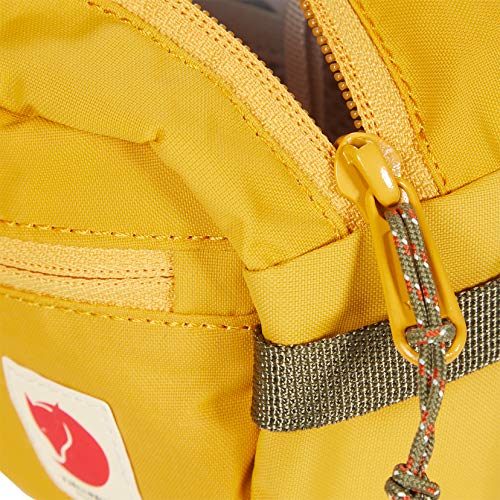 Fjällräven High Coast Hip Fanny Pack – Waterproof – Multiple Pockets – Reflective Fox Patch – Waist Strap Ochre One Size One Size