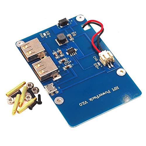 Lithium Battery Pack Expansion Board Power Supply with Switch for Raspberry Pi 3 2 Model B 1 Model B+ Banana Pi