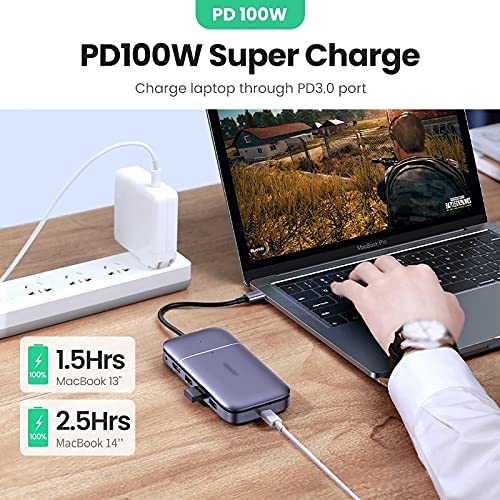 JAHH USB Hub USB C HUB USB Type C 3.1 to M.2 B-Key HDMI 4K 60Hz USB 3.1 10Gbps USB C HDMI HUB Splitter
