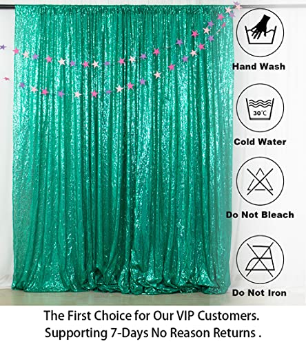 Photobooth Background-4FTx7FT-Green-Sequin Backdrop Curtain, Sequin Fabric Backdrop, Wedding Backdrops, Glitter Backdrop, Sequin Curtains Photography Backdrop (Green)