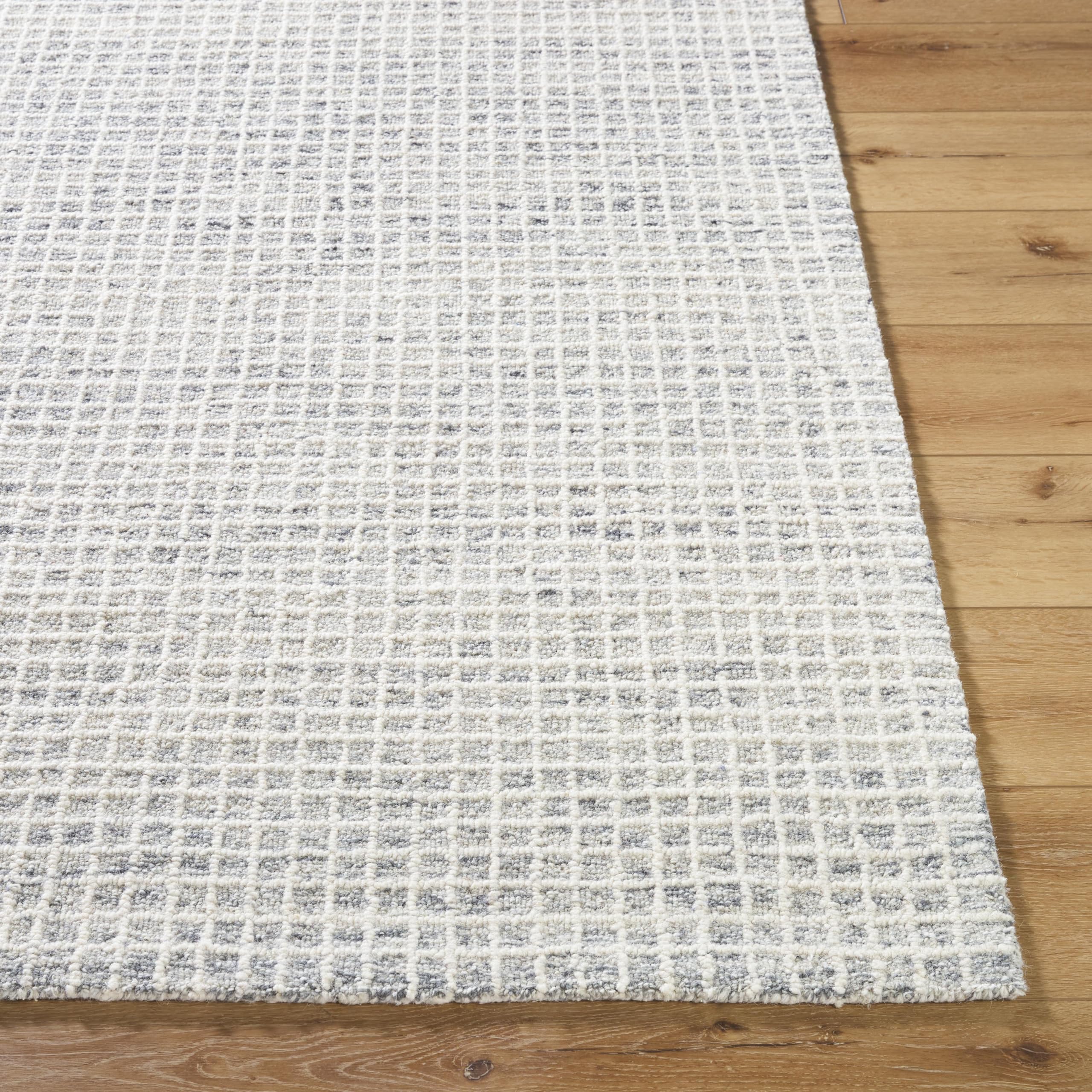 Livabliss x Vivir Andreas Modern Area Rug, 8' x 10', Light Gray, (8' x 10')