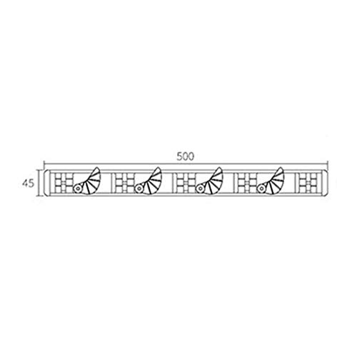 IHIPPO Broom Mop Holder Broom Mop Holder Wall Mount Stainless Steel Wall Mounted Storage Organizer Tools Hanger with 4 Racks 5 Hooks for Garage Kitchen Bathroom Closet Office Garden for Toilet Garage