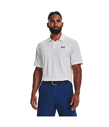 Under Armour Performance 3.0 Novelty Polo White/Starfruit/Blue Mirage XL
