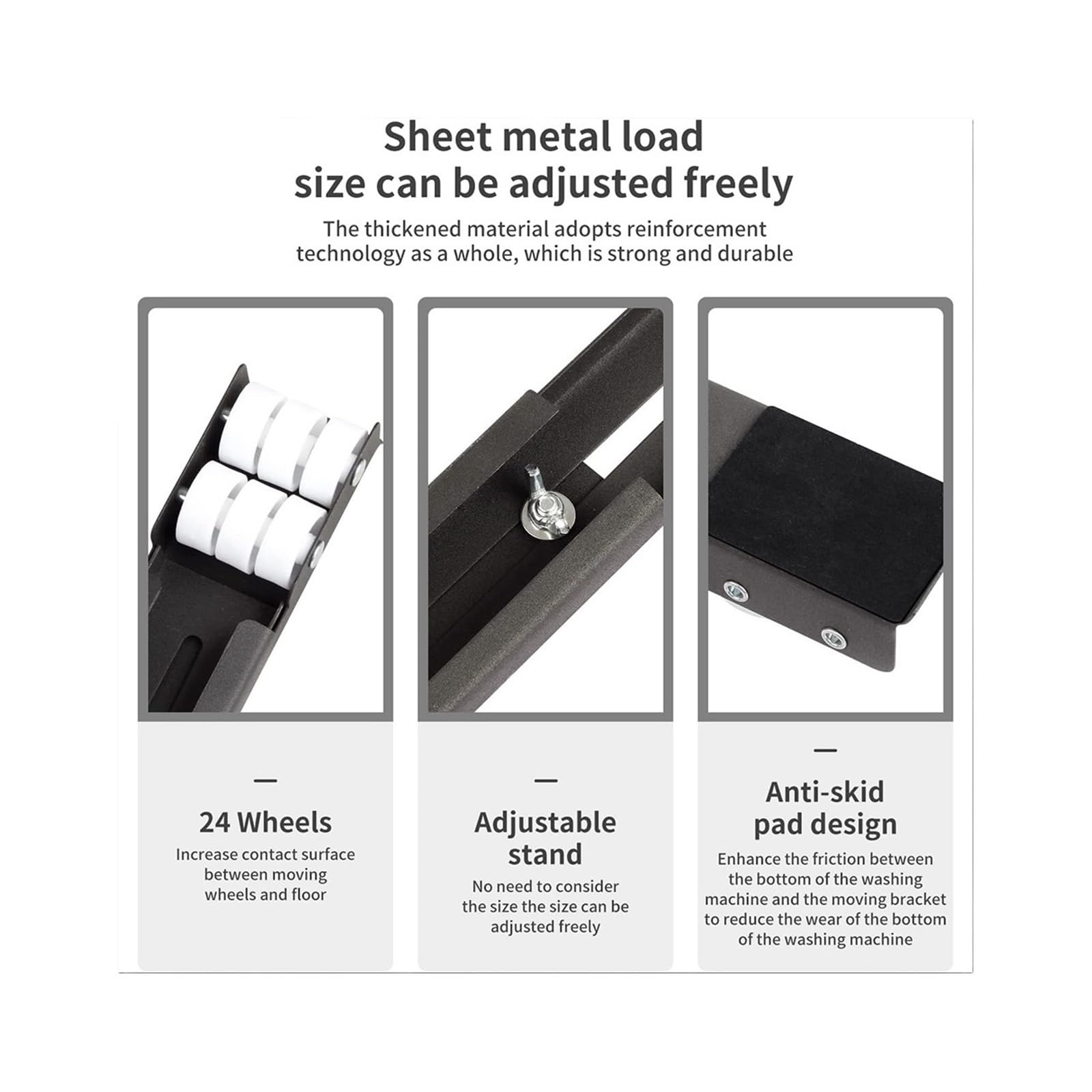 FLAVAS Expandable Appliance Roller-Appliance Rollers for Washer and Dryer,Base Mover for Washer and Dryer