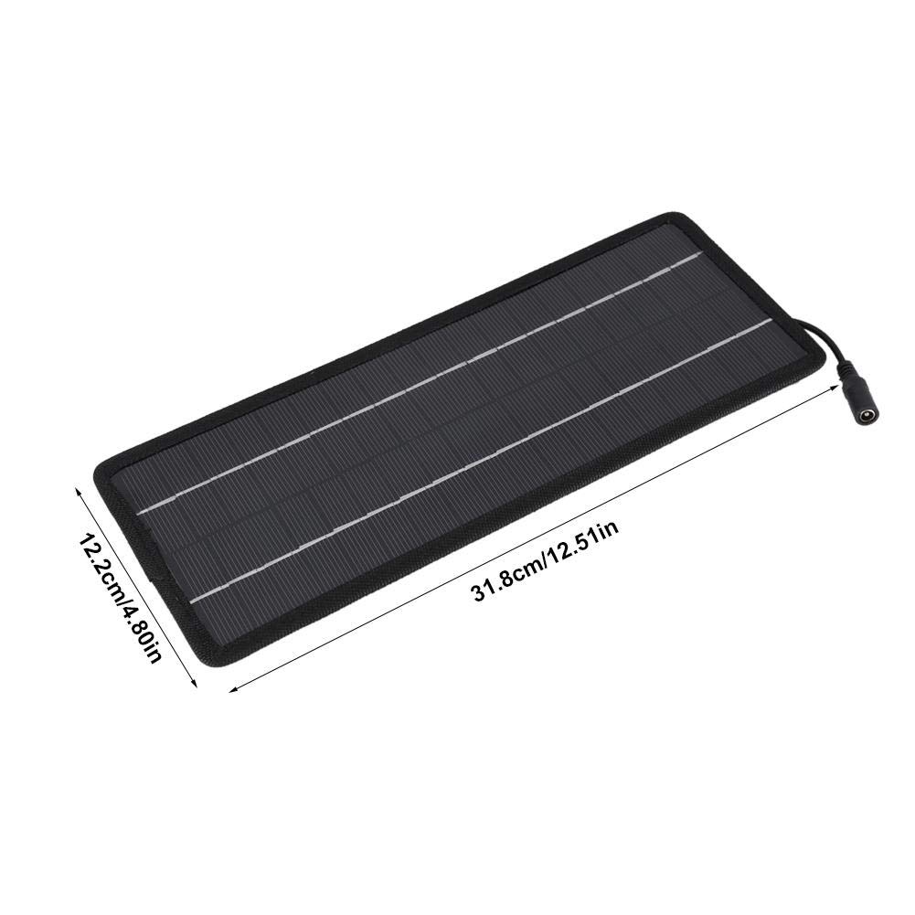 GLOGLOW Solar Battery Charger, 12V 4.5W Portable Solar Panel Battery intainer Backup Car Battery Charger for Car Truck Boat RV Trailer