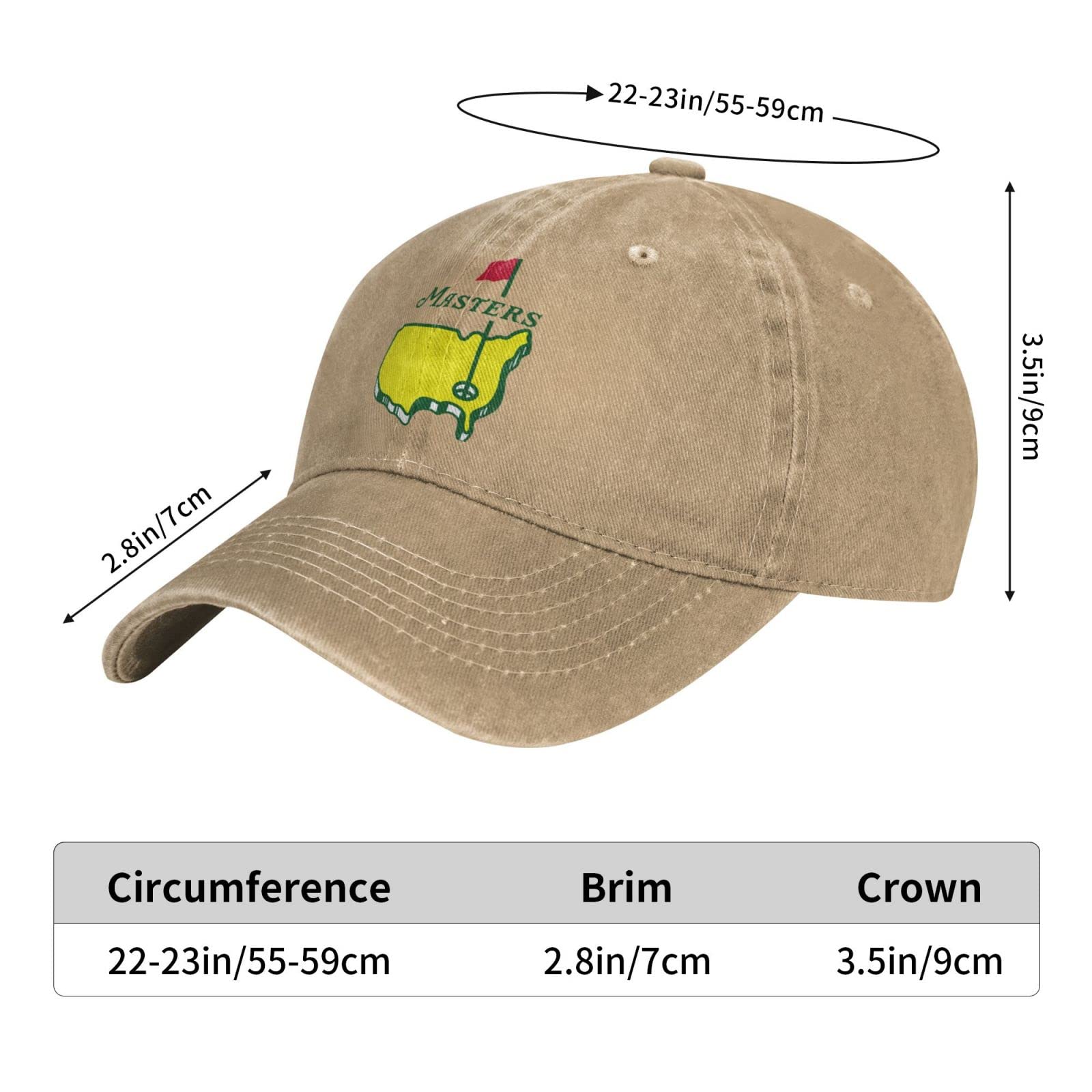 Guttrhu Hat Golf Cap for Men Women Natural
