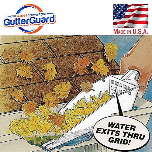 The Wedge Downspout Gutter Guard Gutter Scoop Gutter Cleaning Tool for Standard gutters, Under Gutter Guards