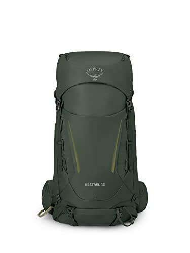 Osprey Kestrel 38L Men's Backpacking Backpack, Bonsai Green, S/M