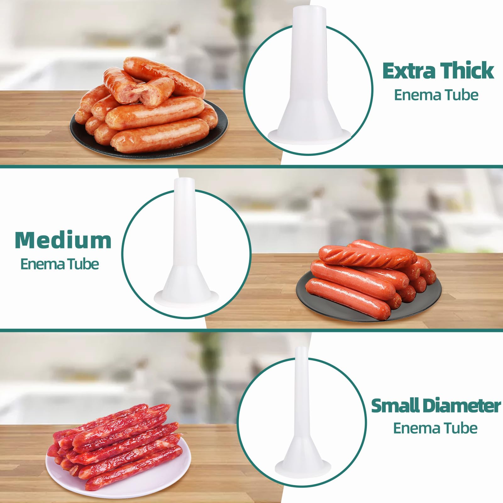 Meat Grinder Manual Mincer - Manual Meat Grinder Sausage Maker Table Mount Pork Mincer Sausage Stuffer Funnel Make Homemade Burger Patties Hand Operated Kitchen Tool