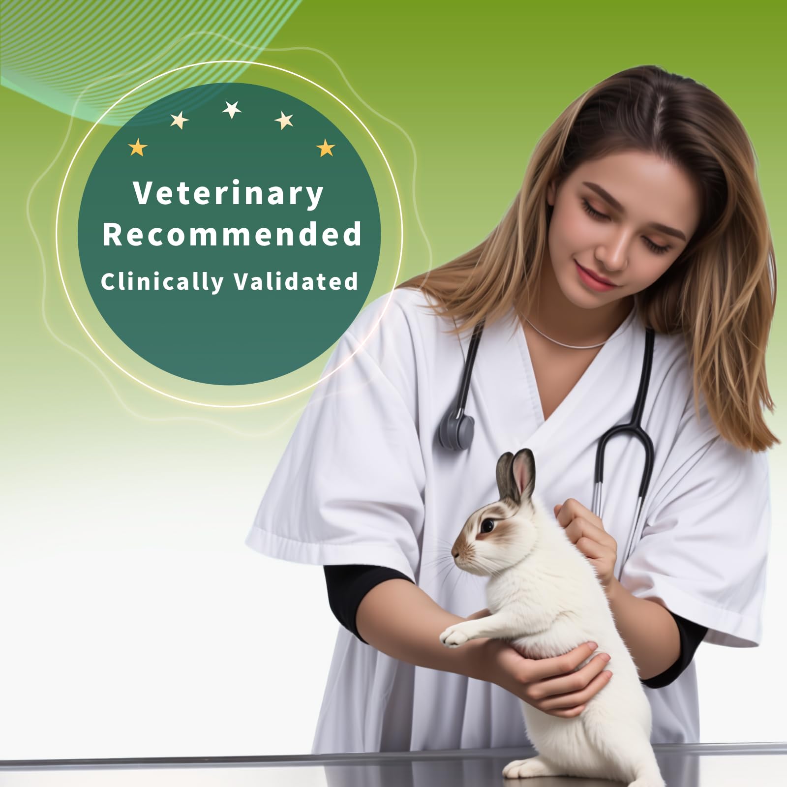 NUTRIARISE Digestive Support Grass-Based Supplement for Rabbit- High Fiber, Probiotics,Prevent GI Stasis, Promote Intestinal Motility and Minimize Intestinal Disease, 36 Tablets.