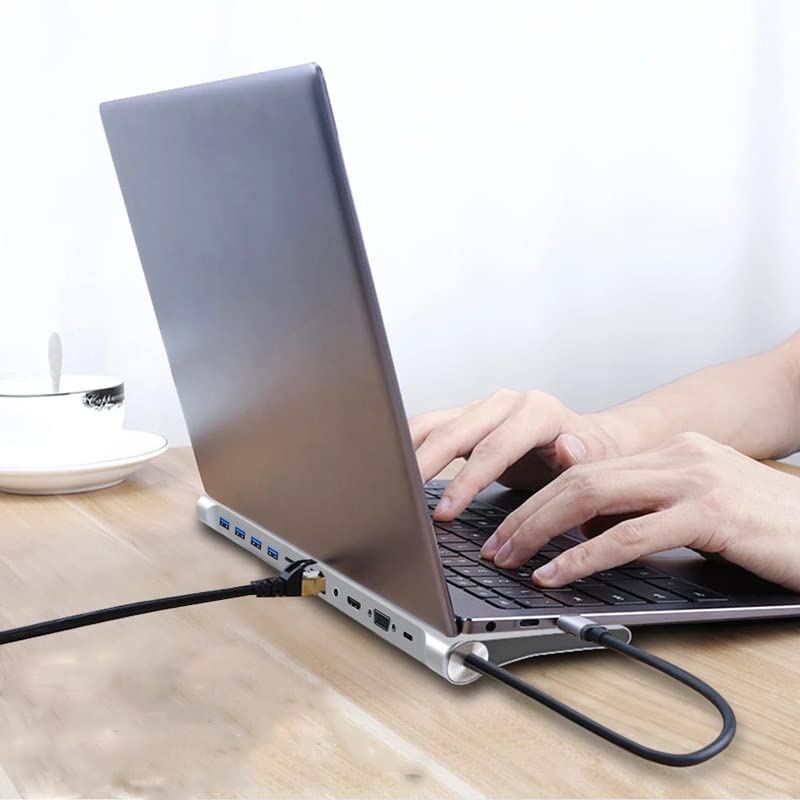 LLAMN Hub Splitter Multiport Adapter Laptop Computer Converter Extender