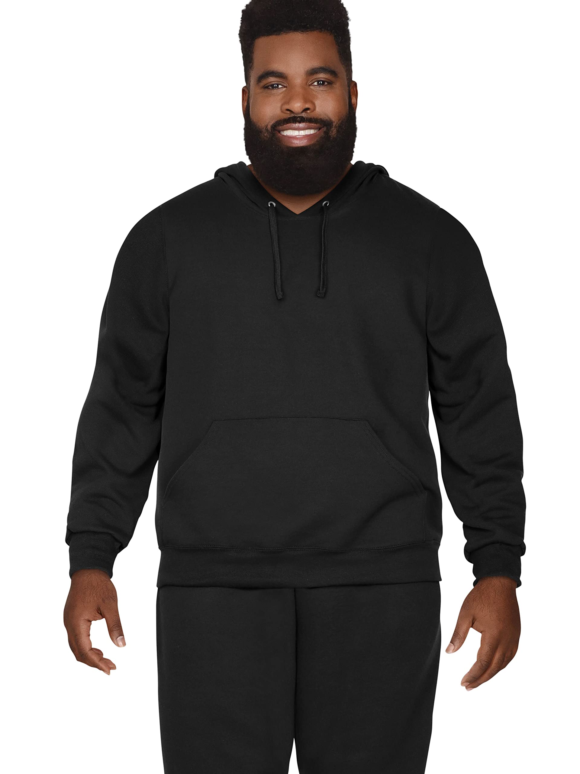 Fruit of the Loom mens Eversoft Fleece Sweatshirts & Hoodies Shirt, Pullover - Black, 3X-Large US