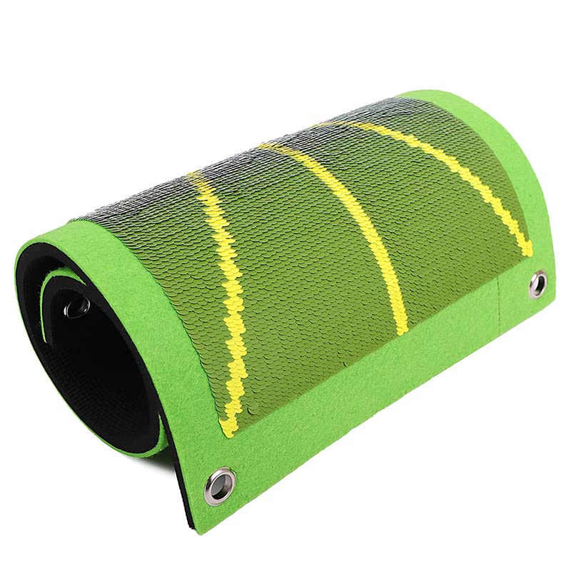 Golf Training Mat Set for Swing Detection Batting Mini Portable Golf Training Aid Equipment Impact Analysis Training Turf Mat Advanced Hitting Mat for Indoor Outdoor
