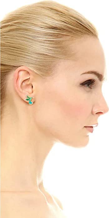 Hummingbird Earrings Scenic Route (Blue Green Orange)