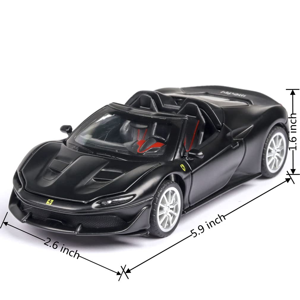 J50 Metal Die Casting Toy Car 1/32 Scale Car Toy Model for 3 4 5 6 7 Year Old Boy Toy (Black)