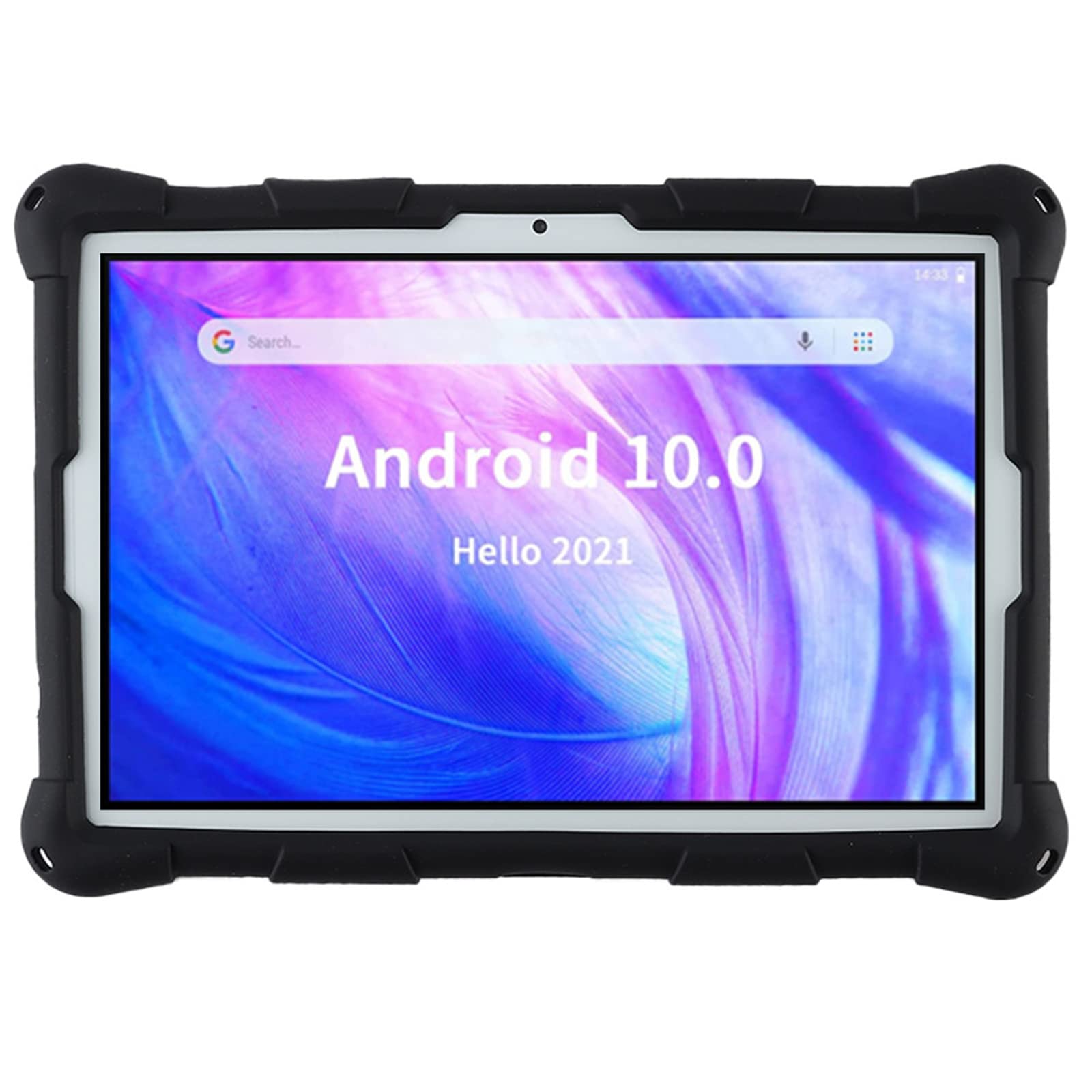 HminSen Case for Winsing 10.1 inch Android Tablet, Silicone Cover Compatible with Vastking KingPad K10,MEIZE, Lectrus, Wecool,TPZ 10 inch Tablet (Black)