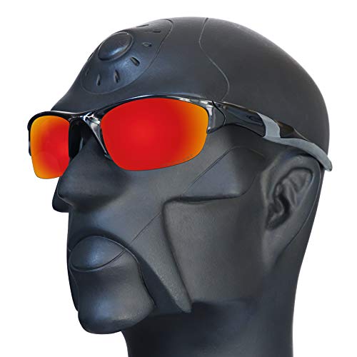 Ensky Replacement Lenses for Oakley Half Jacket 2.0 XL OO9154 Sunglasses - Scarlet Red